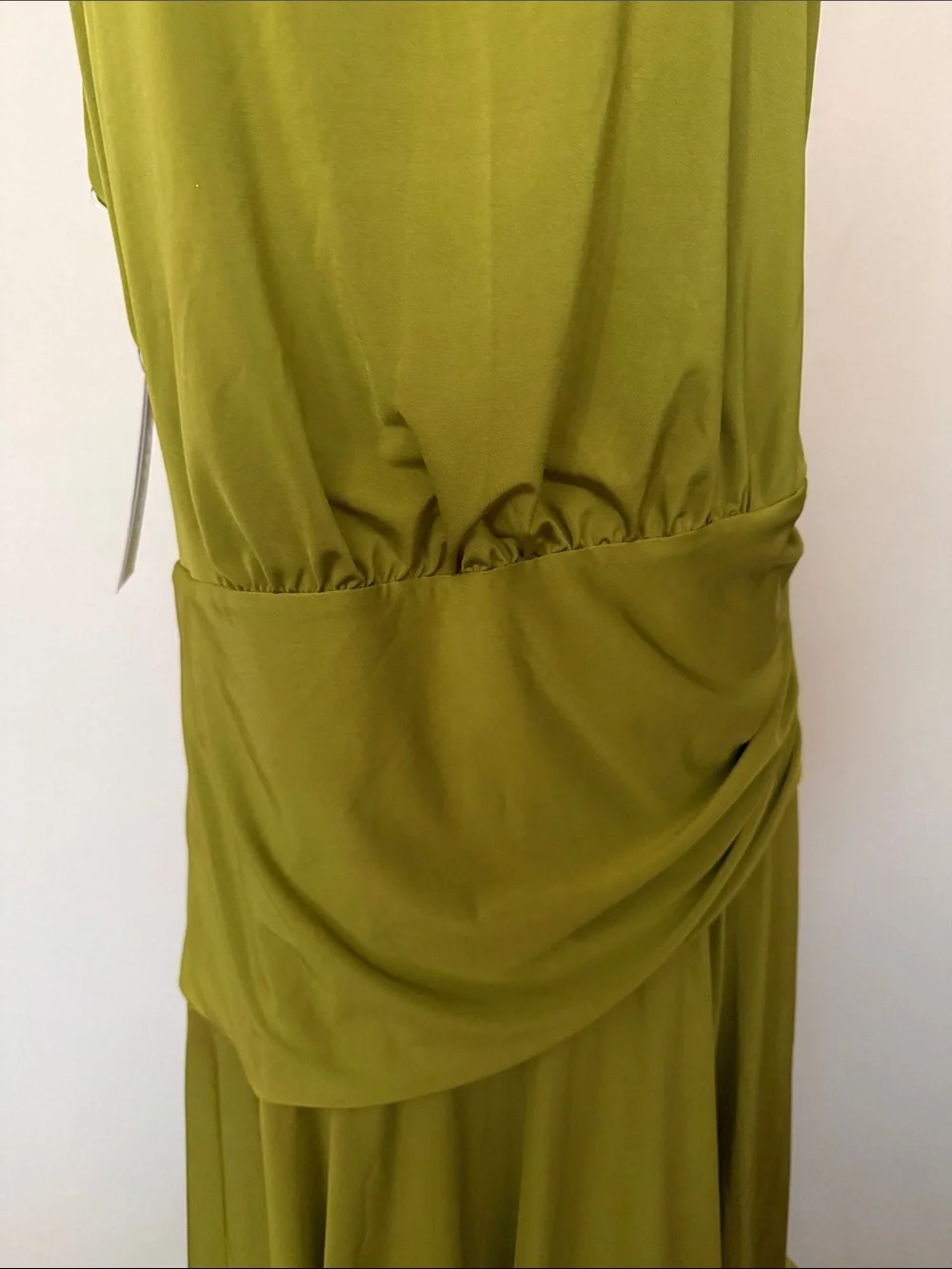 Dkny | Dresses | Dkny Oneshoulder Olive Green Halter Dress | Poshmark